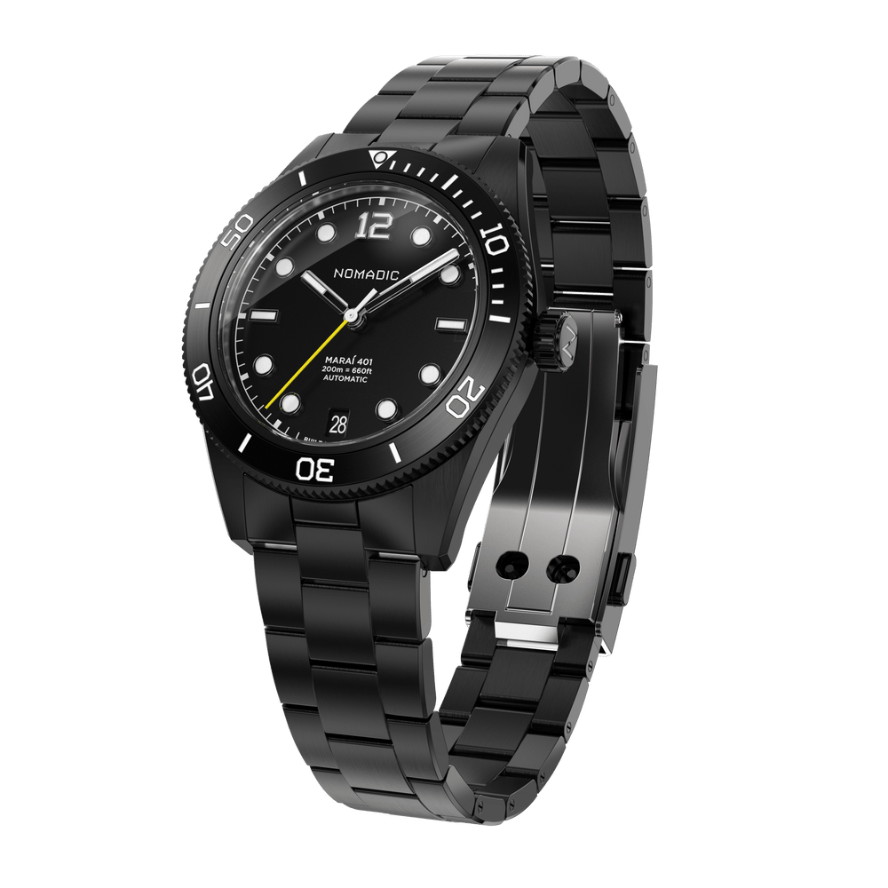 Blackout Maraí 401 Compact - 36mm Dive Watch (2026 Edition) – Nomadic